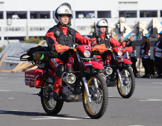 Tokyo Metropolitan Fire Departments Motorcycle Squad Editorial Stock ...