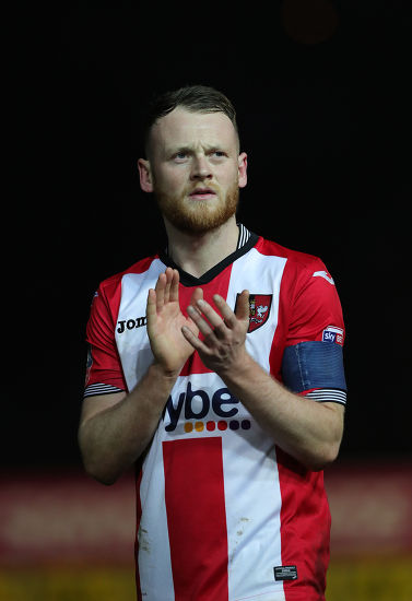 Jake Taylor Captain Exeter City Applauds Editorial Stock Photo - Stock ...