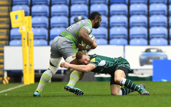 Greig Tonks London Irish Tackle On Editorial Stock Photo - Stock Image ...