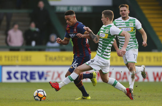 Jared Bird Yeovil Town Battles Ball Editorial Stock Photo - Stock Image ...