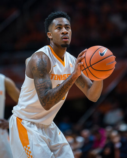 Jordan Bowden 23 Tennessee Volunteers Shoots Editorial Stock Photo ...