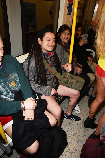 No Trousers Ride On London Underground Editorial Stock Photo - Stock ...