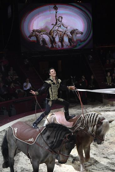 Duo Florian Kevin Richter Performs Horses Editorial Stock Photo - Stock ...