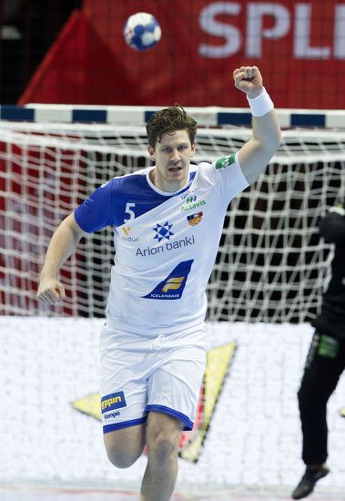 Runar Karason Island Celebrates Score Against Editorial Stock Photo ...