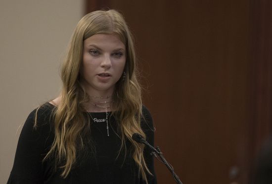 Jade Capua 17 Speaks Directly Larry Editorial Stock Photo - Stock Image ...