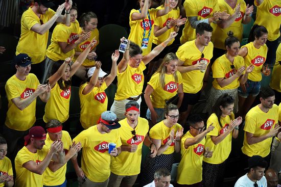 Australian Fans Cheer During Womens Second Editorial Stock Photo ...