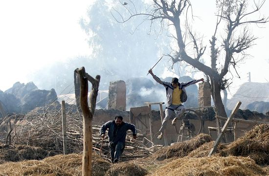 Indian Villagers Run They Move Towards Editorial Stock Photo - Stock ...