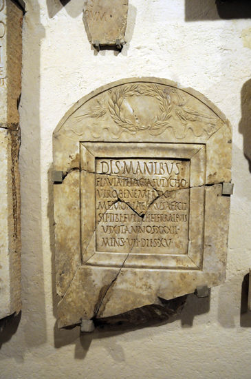 Roman Necropolis Epigraphy Part Hidden Rome Editorial Stock Photo ...