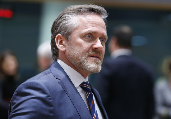Danish Foreign Minister Anders Samuelson Arrives Editorial Stock Photo ...