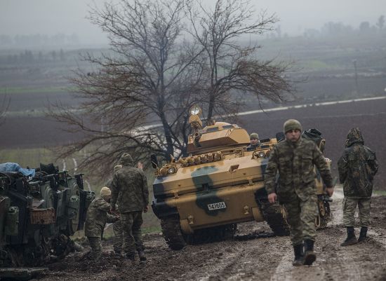 Turkish Soldiers Training Their Tanks Near Editorial Stock Photo ...
