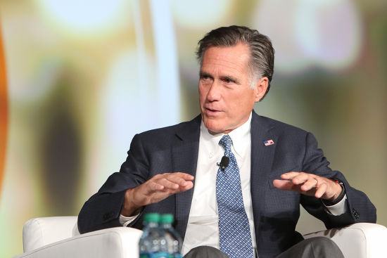 Former Massachusetts Governor Mitt Romney Interview Editorial Stock ...