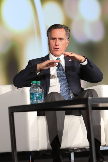 Former Massachusetts Governor Mitt Romney Interview Editorial Stock ...