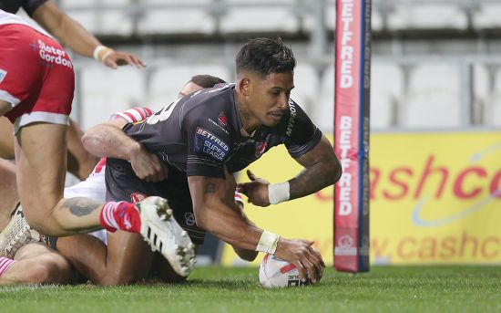 Ben Barba St Helens Goes Over Editorial Stock Photo - Stock Image ...