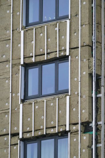 Council Workers Strip Flammable Vitrabond Cladding Editorial Stock ...