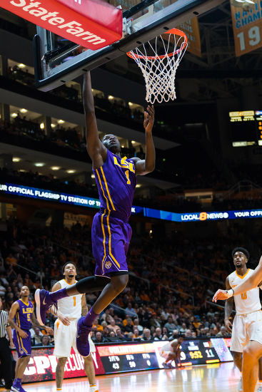 Duop Reath 1 Lsu Tigers Dunks Editorial Stock Photo - Stock Image ...