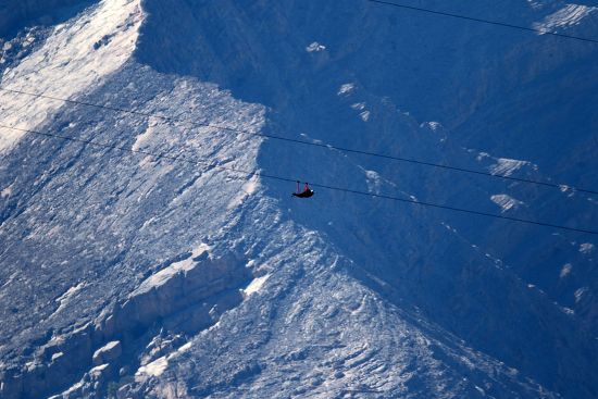Person Slides Down On Jebel Jais Editorial Stock Photo - Stock Image ...
