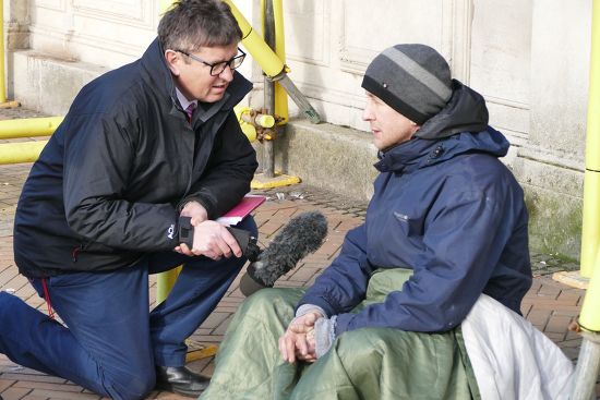 Tv Interview Homeless Find Out Their Editorial Stock Photo - Stock ...