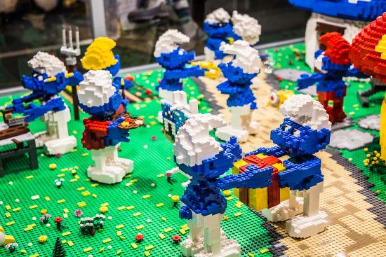 Lego Smurfs Displayed Lego Exhibition Editorial Stock Photo - Stock ...