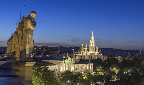 Statues Famous Scientists On Roof Natural Editorial Stock Photo - Stock ...