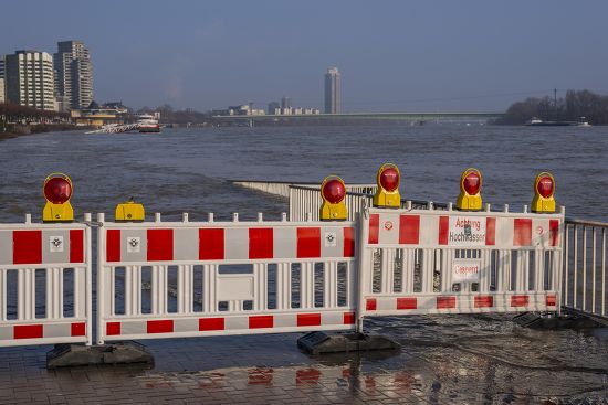 Barrier Ship Landing Stage On Rhine Editorial Stock Photo - Stock Image ...
