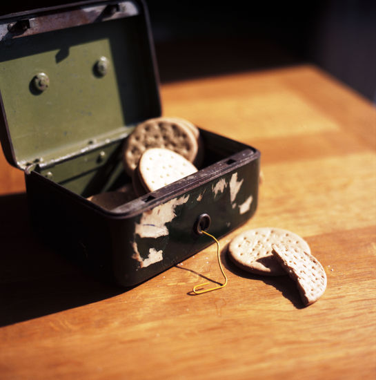 Biscuits Strong Box Picked Lock Editorial Stock Photo - Stock Image ...