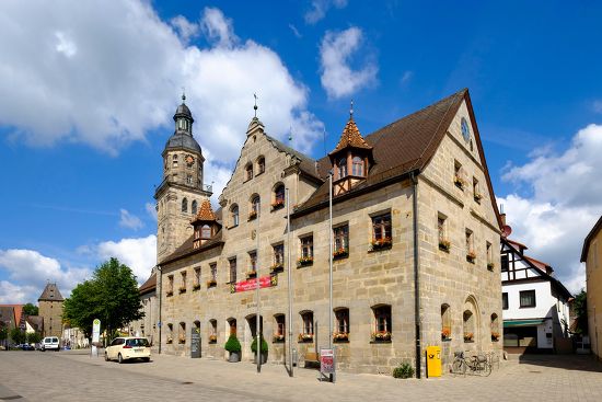 Town Hall Oberer Markt Altdorf Near Editorial Stock Photo - Stock Image ...