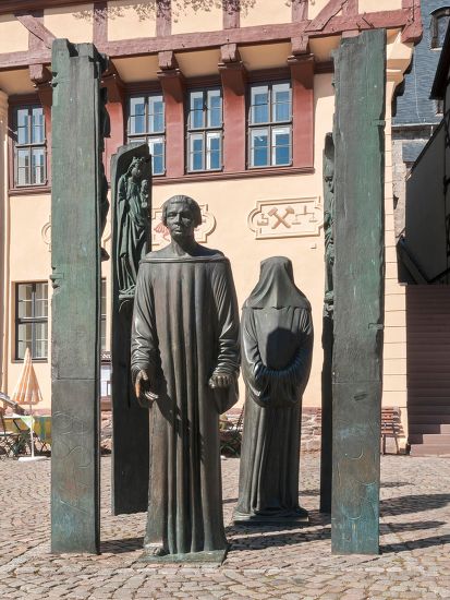 Thomas Muentzer Monument Reformer Preacher Stolberg Editorial Stock ...