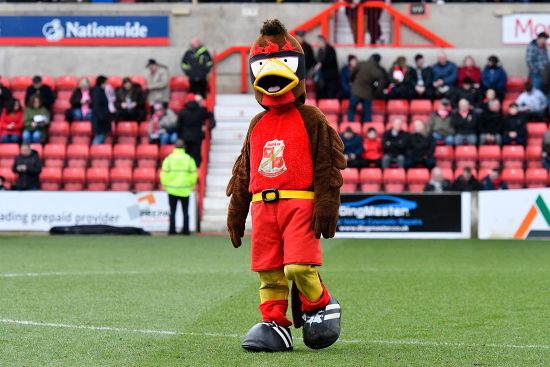 Swindon Town Mascot Rockin Robin Before Editorial Stock Photo - Stock ...