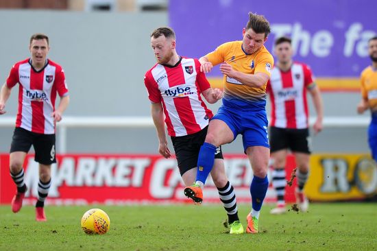Jake Taylor Exeter City Battles Ball Editorial Stock Photo - Stock ...