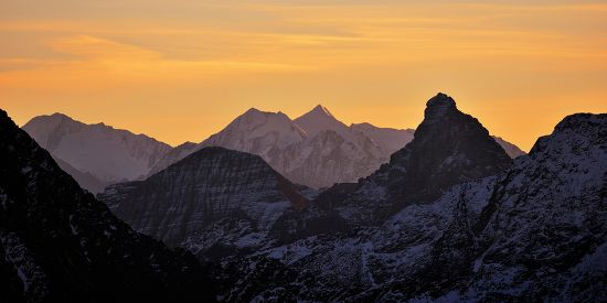 Stubai Alps Dawn Seen Mount Grosser Editorial Stock Photo - Stock Image ...