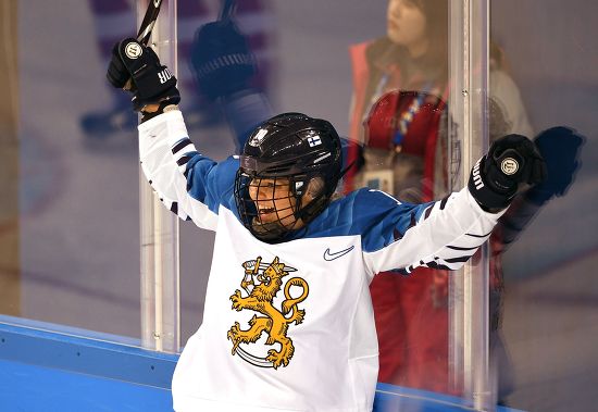 Linda Valimaki Finland Celebrates After Scoring Editorial Stock Photo ...