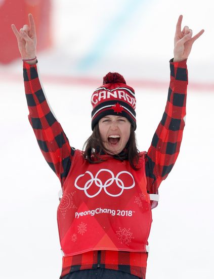 Gold Medalist Kelsey Serwa Canada Celebrates Editorial Stock Photo ...