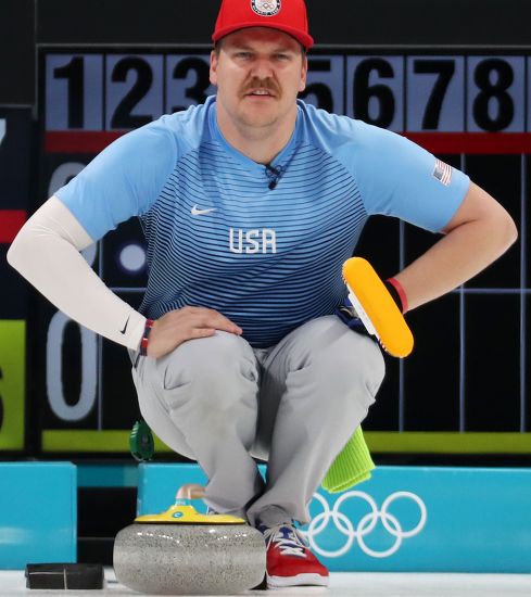 Matt Hamilton Us During Mens Curling Editorial Stock Photo - Stock ...