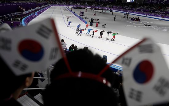 Athletes Action During Womens Speed Skating Editorial Stock Photo ...