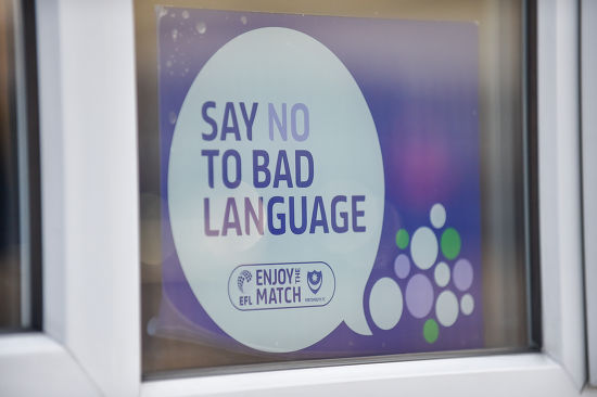 Say No Bad Language Campaign Poster Editorial Stock Photo - Stock Image ...