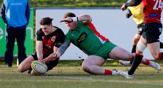 Dan Pullinger Plymouth Albion Dives Ball Editorial Stock Photo - Stock ...