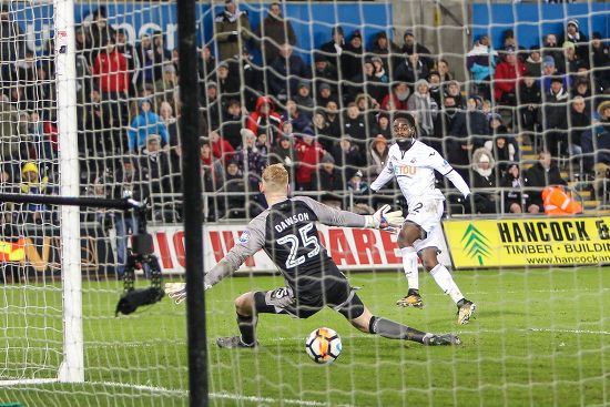 Nathan Dyer Swansea City Scores His Editorial Stock Photo - Stock Image ...