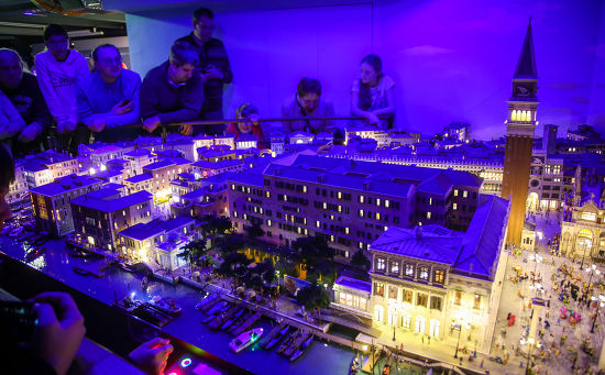 Visitors Watch Scale Model City Venice Editorial Stock Photo - Stock ...