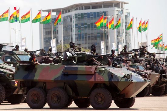 Ghanas Military Parade Armoured Vehicles Tanks Editorial Stock Photo ...