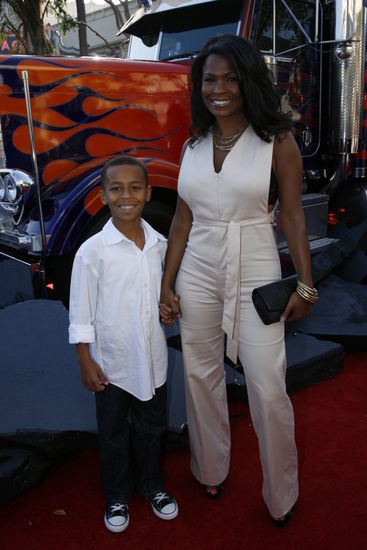 Actress Nia Long Son Massai Zhivago Redaktionelles Stockfoto ...