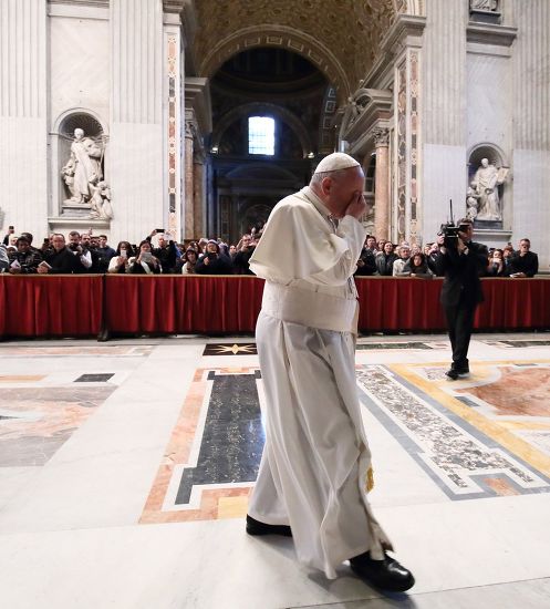 Pope Francis Goes Confession Confessor Father Editorial Stock Photo ...