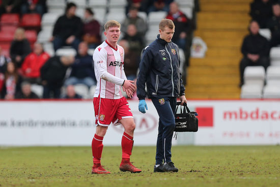 Mark Mckee Stevenage Leaves Field Injury Editorial Stock Photo - Stock ...