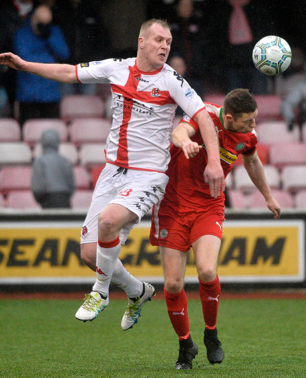 Cliftonville Vs Crusaders Cliftonvilles Shane Grimes Editorial Stock ...