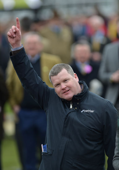 Gordon Elliott Trainer Celebrates After His Editorial Stock Photo ...
