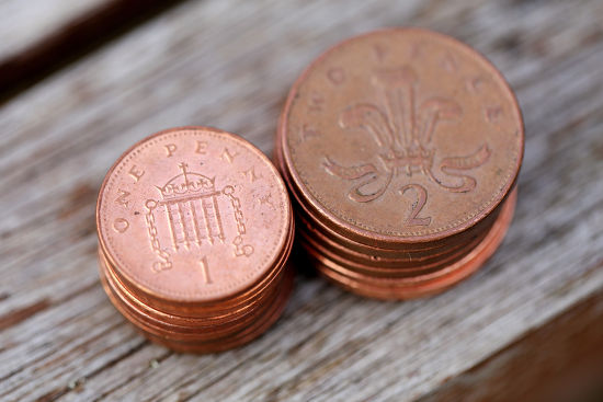 1p 2p Coins Editorial Stock Photo - Stock Image | Shutterstock