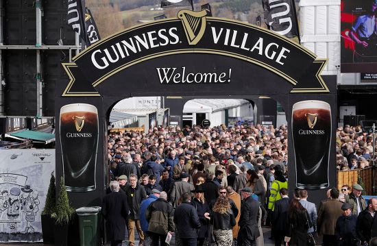 Guinness Village Cheltenham Festival Editorial Stock Photo - Stock ...