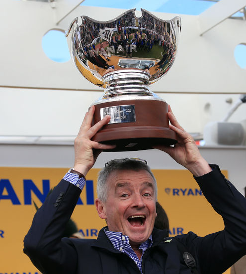 Owner Michael Oleary Celebrates Trophy After Editorial Stock Photo ...