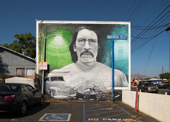 View Celebrity Wall Mural Showing Danny Editorial Stock Photo - Stock ...