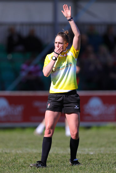 Referee Sarah Cox During Greene King Editorial Stock Photo - Stock ...