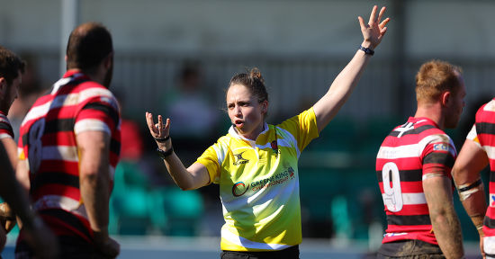Referee Sarah Cox During Greene King Editorial Stock Photo - Stock ...